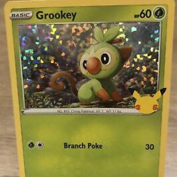 Pokemon | Toys | Holographic Grookey Pokemon Card | Poshmark